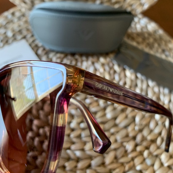 Emporio Armani | Accessories | New Emporio Armani Purple Phantos Shape ...